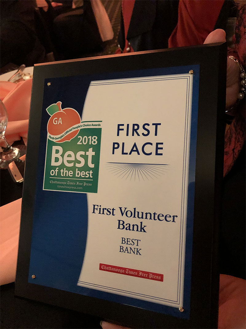 First Volunteer wins Best of best in North GA! - Builtwell Bank
